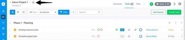 Project Settings (Detailed Guide) - Avaza Support