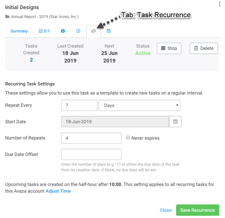 Task Management - Avaza Support