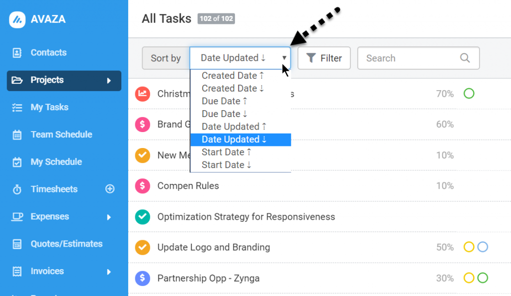 Task Management - Avaza Support