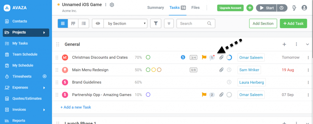 Task Management - Avaza Support