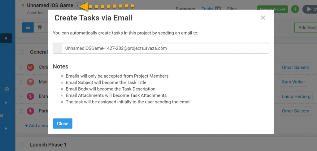Task Management - Avaza Support