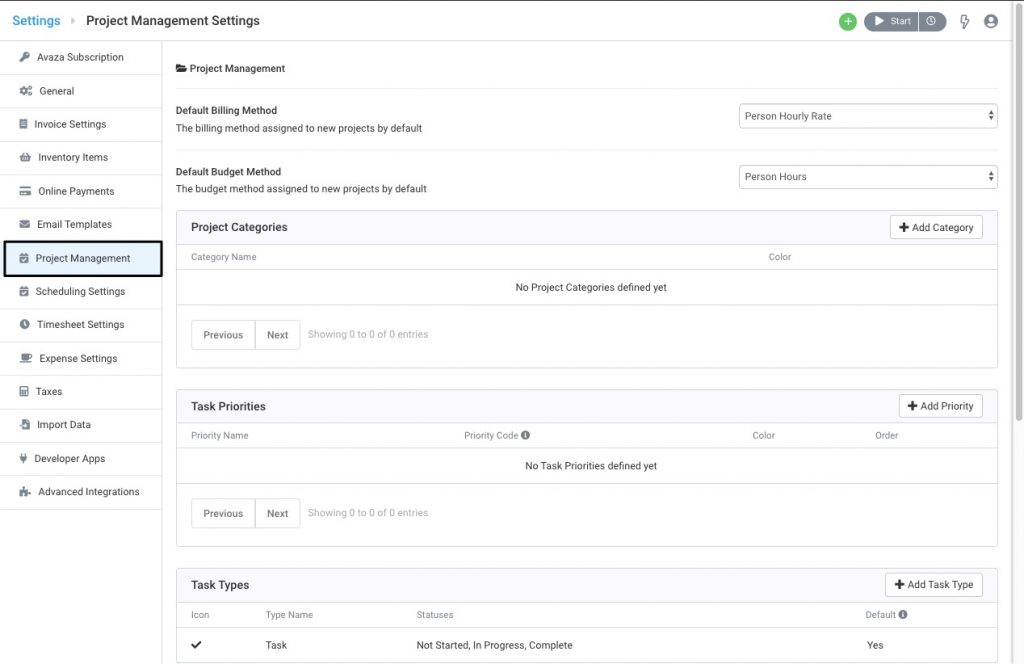 Getting Started with Projects - Avaza Support