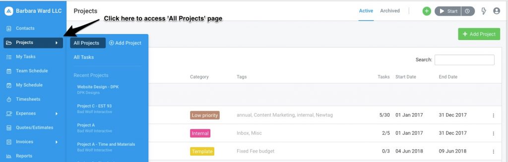 Can I Archive a Project? - Avaza Support