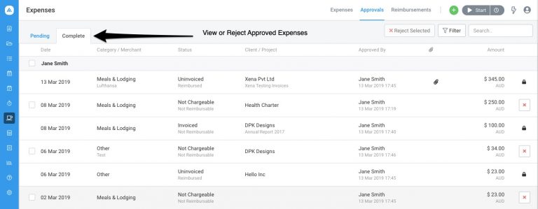 Expense Approvals - Avaza Support