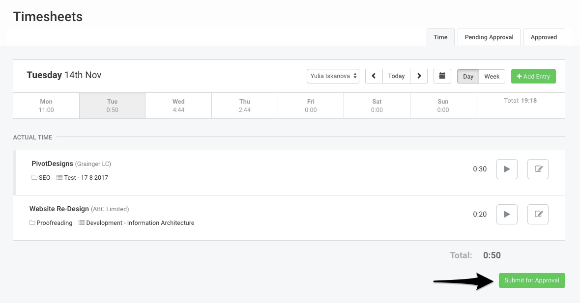 Timesheet Approvals - Avaza Support