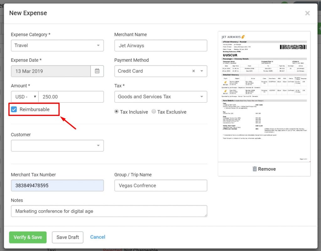 Expense Reimbursements Guide – Avaza Support