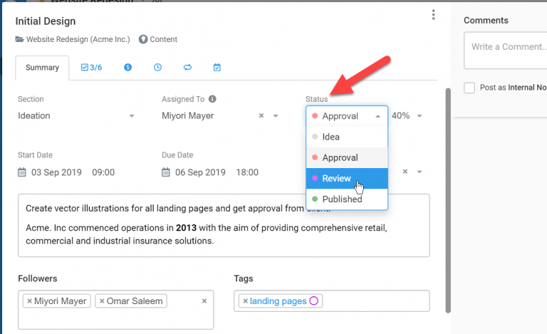 Task Management - Avaza Support