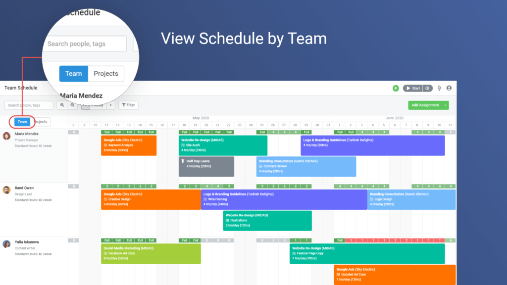 Schedule Your Team - Avaza Support