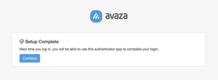 Avaza Multi-factor Authentication - Avaza Support