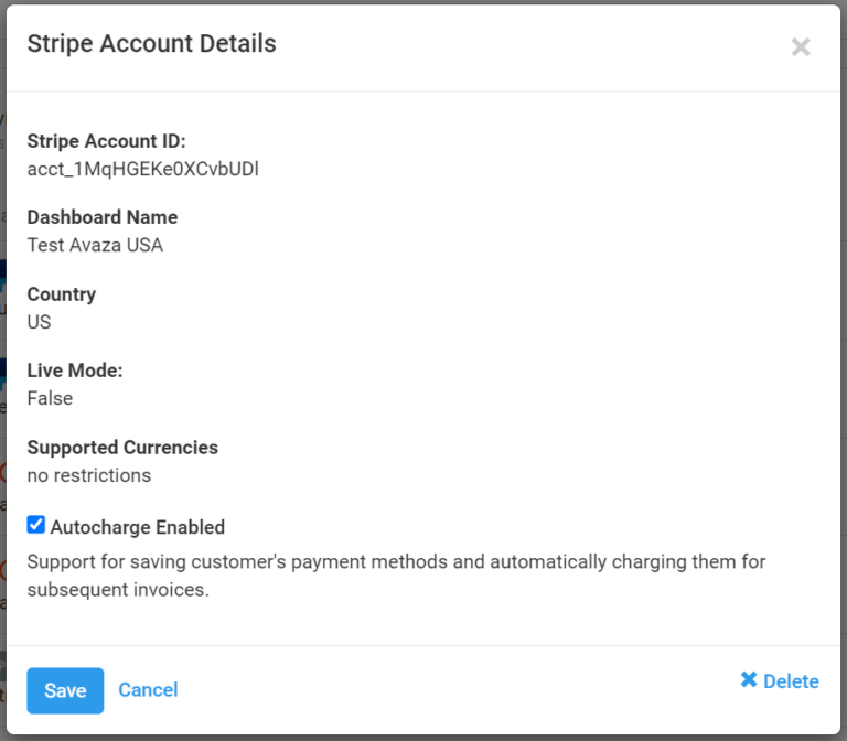 Setting Up and Using Auto Charge – Avaza Support